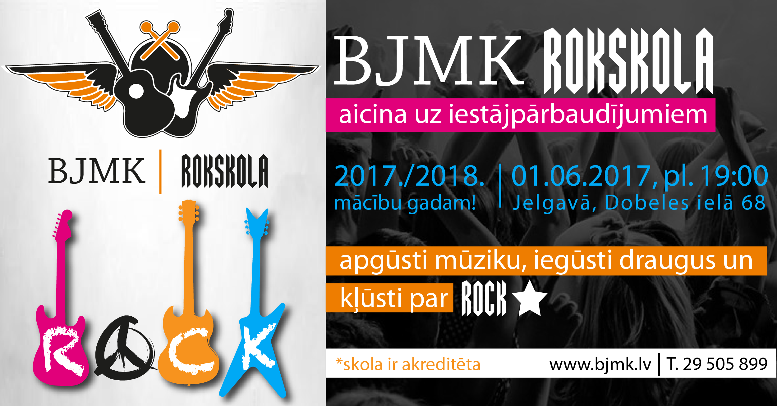 1. jūnijā uzņemsim jaunus audzēkņus BJMK ROKSKOLĀ!! :) - BJMK